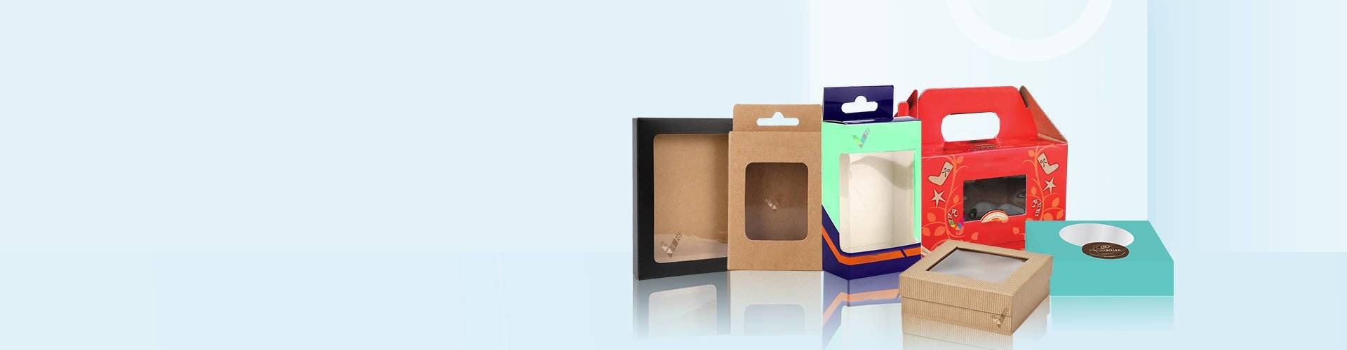 Custom Window Cut-Out Boxes | Custom Window Packaging Boxes