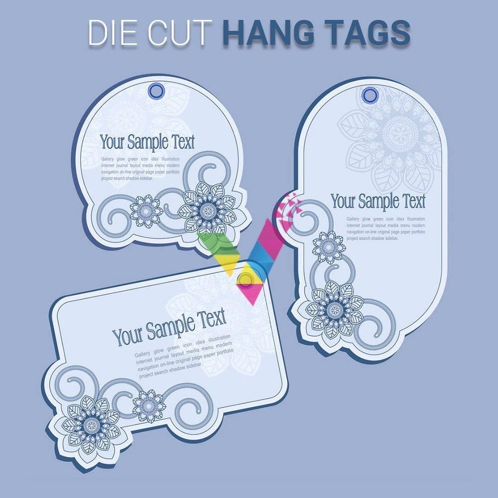 Die-Cut Hang Tags | Printed Oval & Round Corner Hang Tags